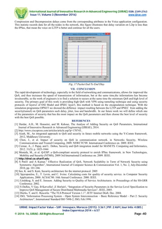 The Difference Impact on QoS Parameters between the IPSEC and L2TP | PDF