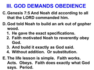 Lessons from Noah's Ark | PPTX