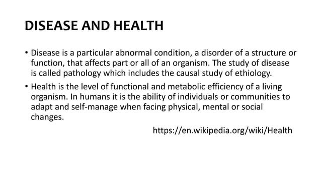 GLOBAL PERSPECTIVE CAMBRIDGE IGCSE: DISEASE AND HEALTH | PPTX ...