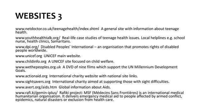 GLOBAL PERSPECTIVE CAMBRIDGE IGCSE: DISEASE AND HEALTH | PPTX ...