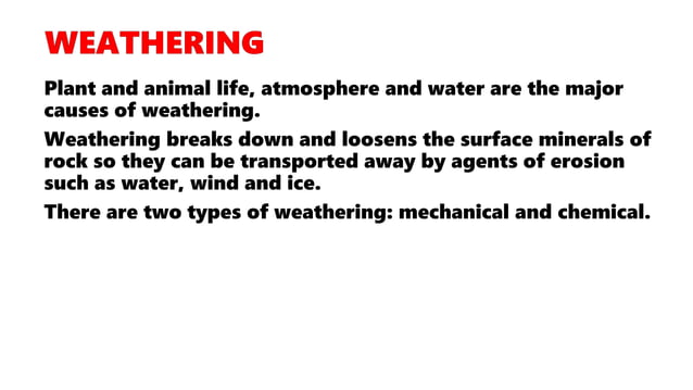 GEOGRAPHY YEAR 10: WEATHERING. | PPTX | Geology | Science