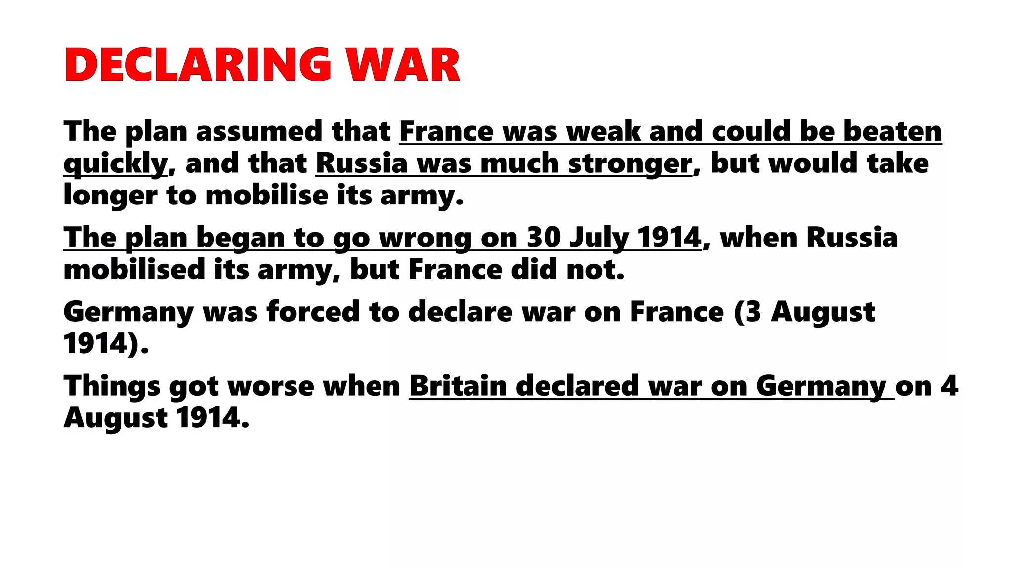 HISTORY YEAR 10: THE PATH TO WORLD WAR 1 | PPT