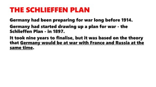 HISTORY YEAR 10: THE PATH TO WORLD WAR 1 | PPTX