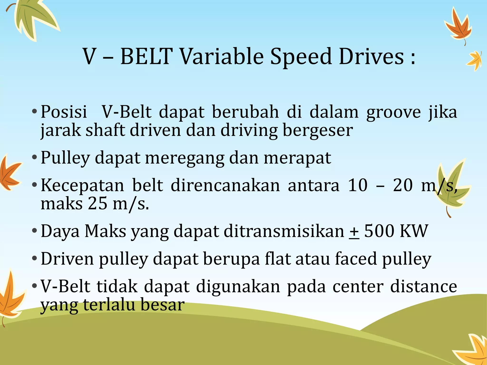 05. apa itu v belt | PPTX