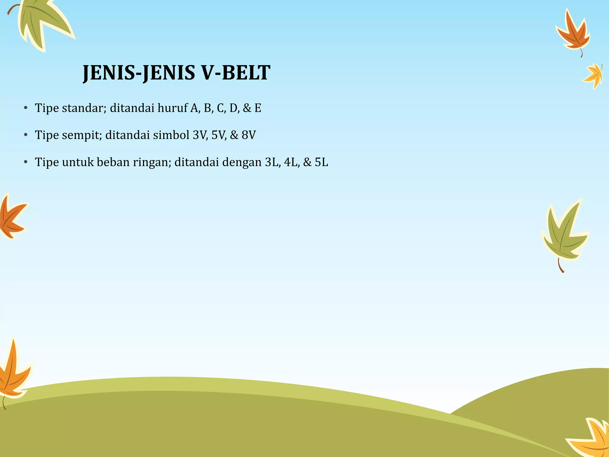 05. apa itu v belt | PPTX