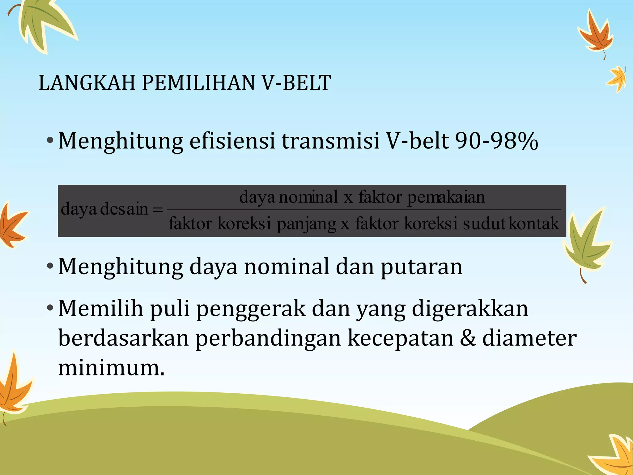 05. apa itu v belt | PPTX
