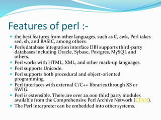 perl lauange | PPTX