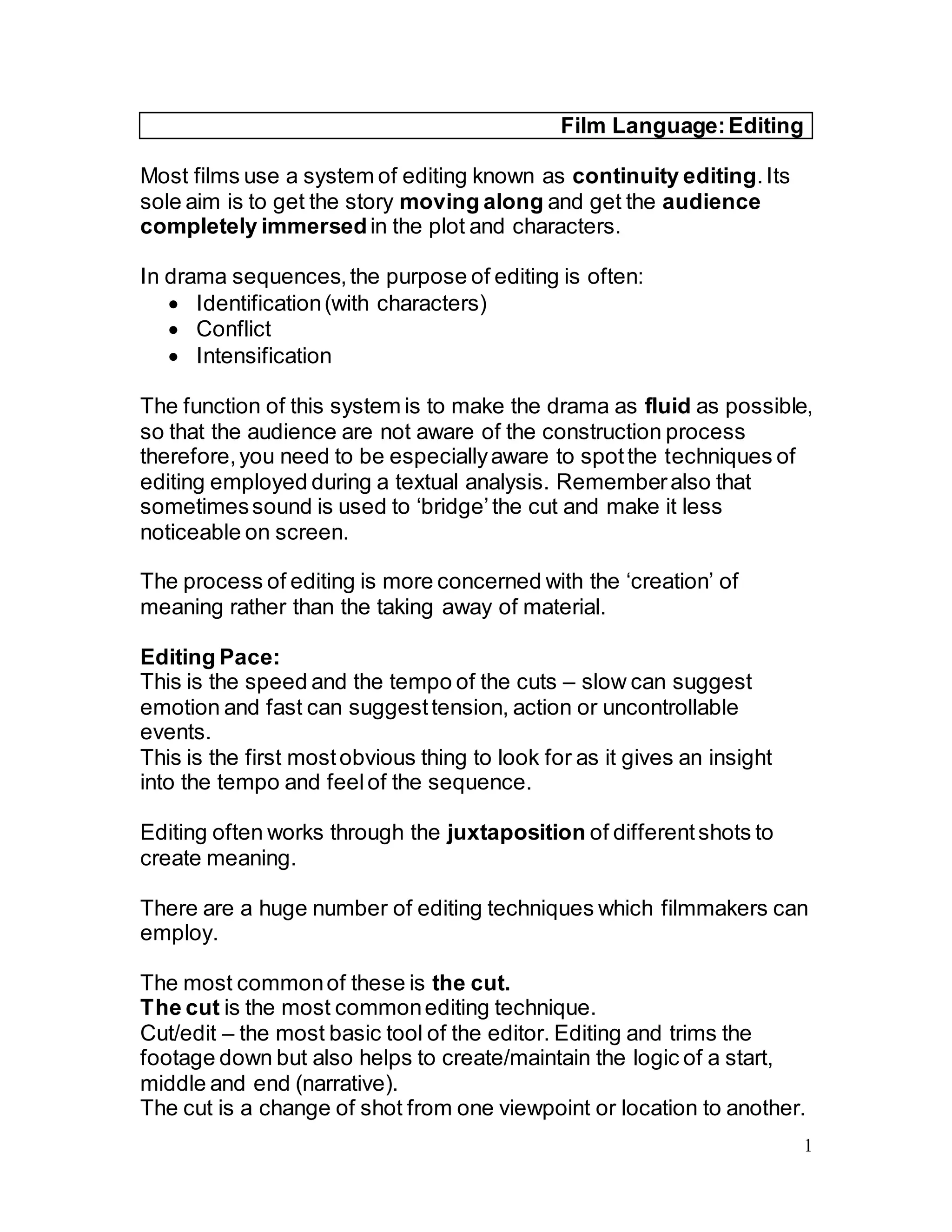 EDITING NOTES | PDF | Free Download