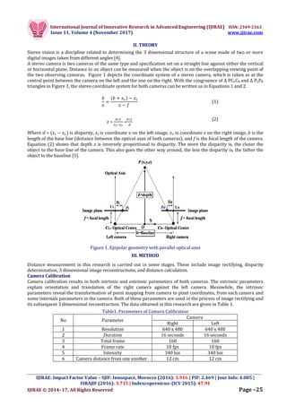 DISTANCE MEASUREMENT WITH A STEREO CAMERA | PDF