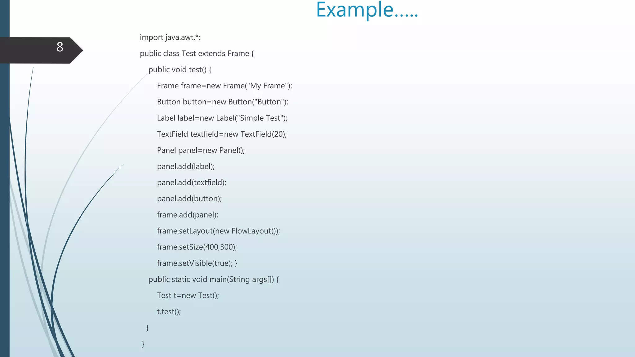 Awt Packages Containers And Components Pptx Computing