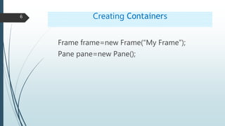 AWT Packages , Containers and Components | PPTX | Computing ...