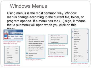 Working with Windows and Applications 2 | PPT