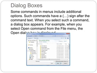 Working with Windows and Applications 2 | PPT