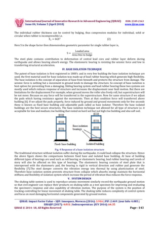 DESIGN AND DEVELOPMENT OF A SEISMIC ISOLATED BUILDING FOR EVALUATION ...