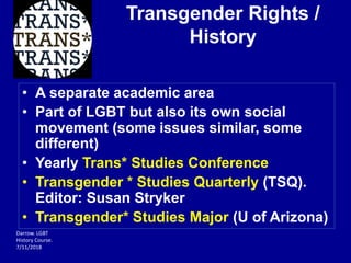 LGBT History: Transgender History | PPTX
