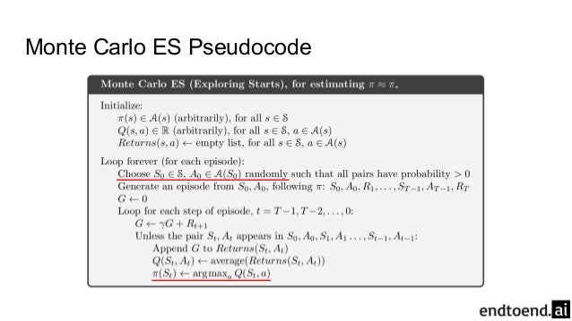 Reinforcement Learning 5 Monte Carlo Methods