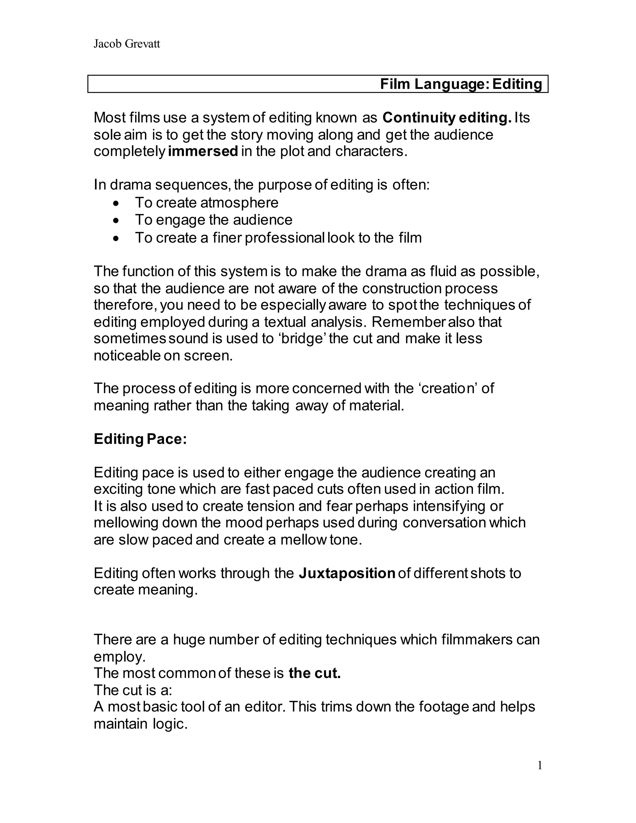 Editing notes OCR Media | PDF