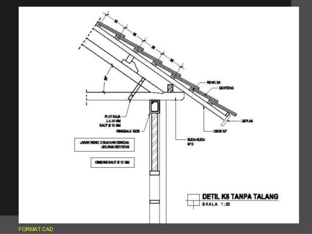 rangka atap struktur