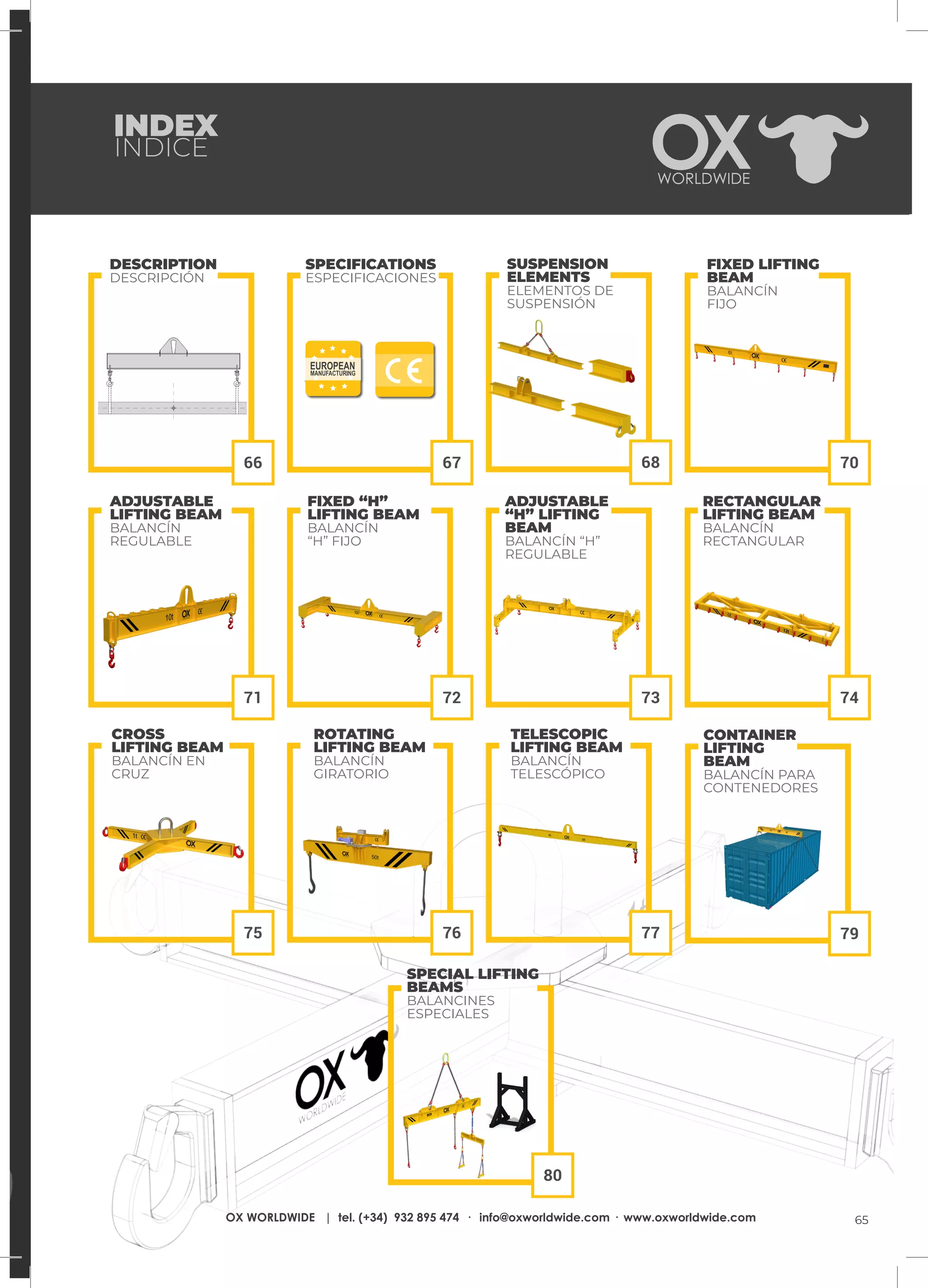 Lifting beams Ox Worldwide | PDF