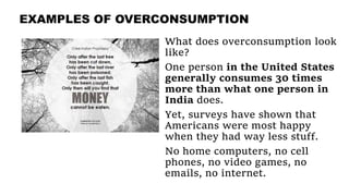 SUSTAINABILITY - CONSUMERISM | PPT