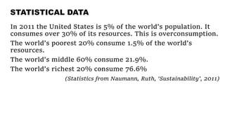 SUSTAINABILITY - CONSUMERISM | PPT