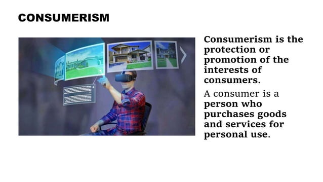 SUSTAINABILITY - CONSUMERISM | PPT