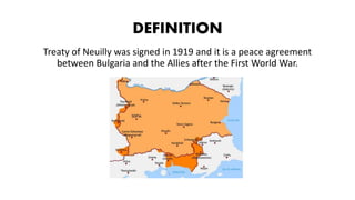 REVISION IGCSE CAMBRIDGE HISTORY: TREATY OF NEUILLY | PPTX