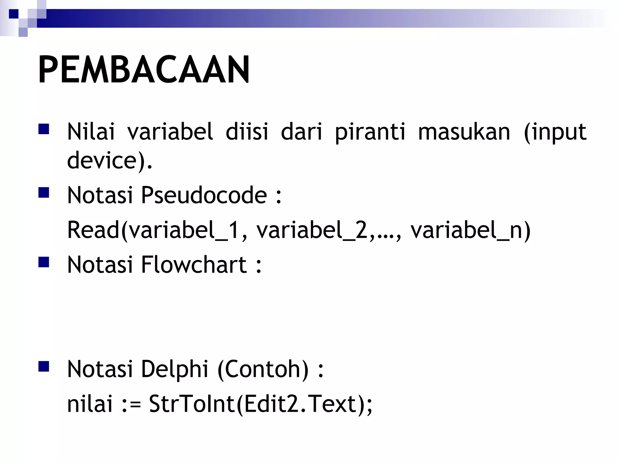 nilai variabel & konstanta | PPT