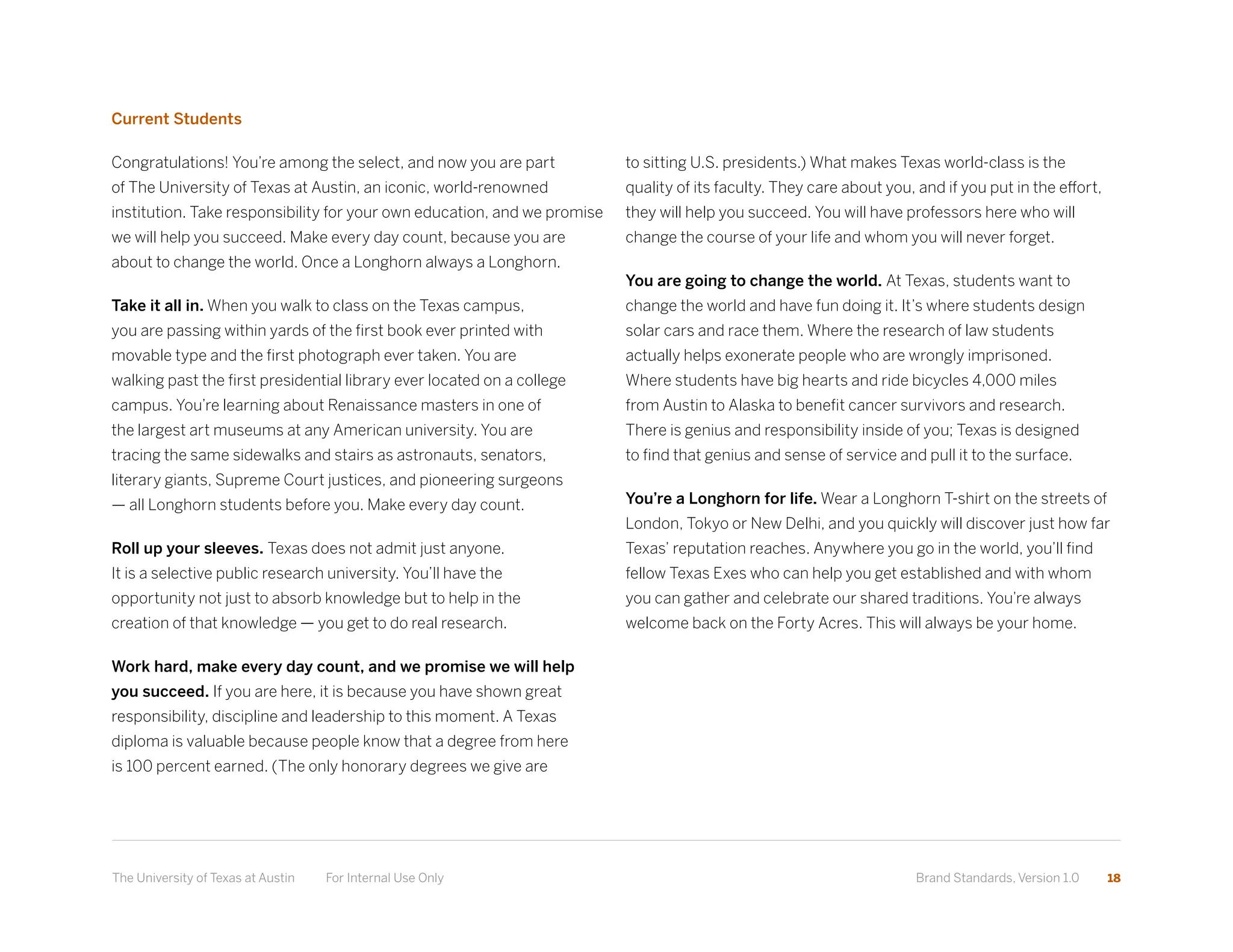 UT Austin Brand Book and Tool Kit that Dispaly | PDF