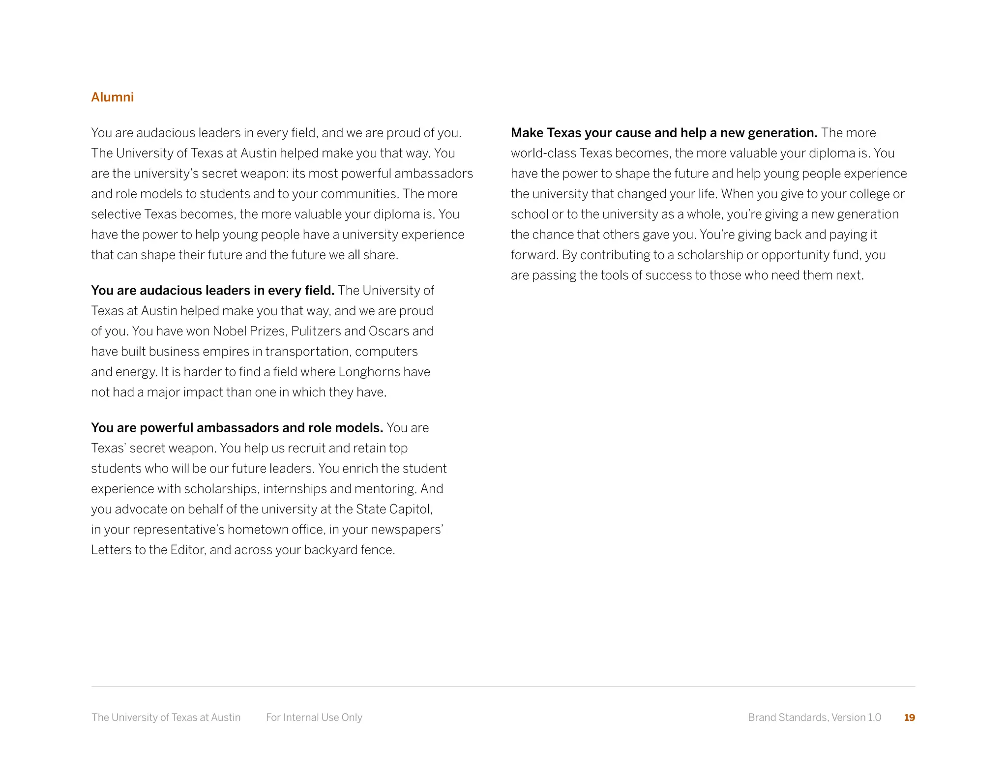 UT Austin Brand Book and Tool Kit that Dispaly | PDF