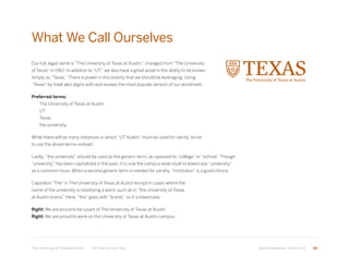 UT Austin Brand Book and Tool Kit that Dispaly | PDF