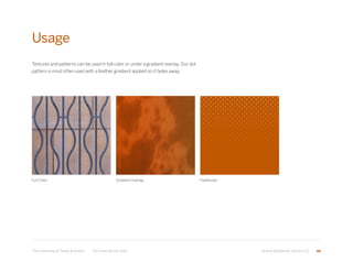 UT Austin Brand Book and Tool Kit that Dispaly | PDF