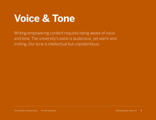 UT Austin Brand Book and Tool Kit that Dispaly | PDF