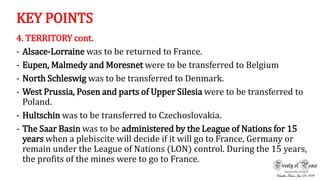 HISTORY IGCSE CONTENT - 20TH CENTURY OPTION - FAIRNESS OF THE TREATIES ...