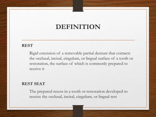 05. rest seats and types of rests | PPTX