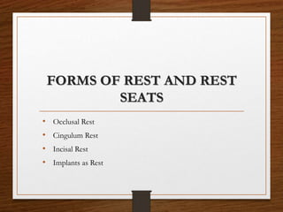 05. rest seats and types of rests | PPTX