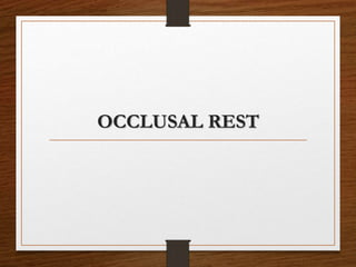05. rest seats and types of rests | PPTX