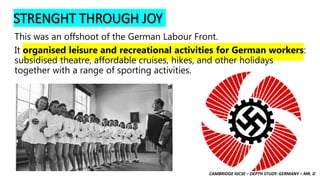 HISTORY IGCSE CONTENT - 20TH CENTURY OPTION - DEPTH STUDY GERMANY: THE ...
