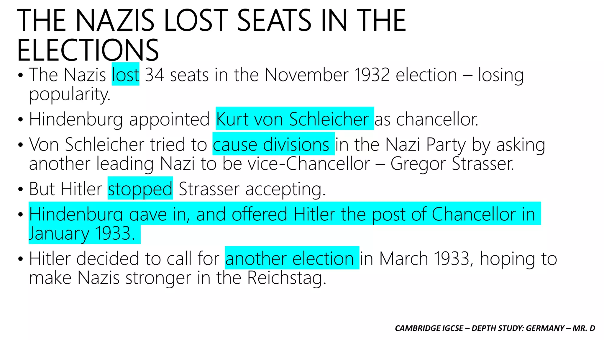 IGCSE REVISION - GERMANY: THE RISE OF THE NAZIS | PPT