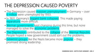 IGCSE REVISION - GERMANY: THE RISE OF THE NAZIS | PPTX | Elections ...