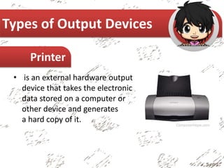 Input - Output Devices (Parts of Hardware) | PPT
