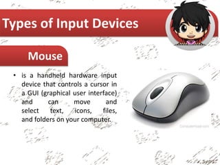 Input - Output Devices (Parts of Hardware) | PPT