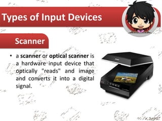 Input - Output Devices (Parts of Hardware) | PPT