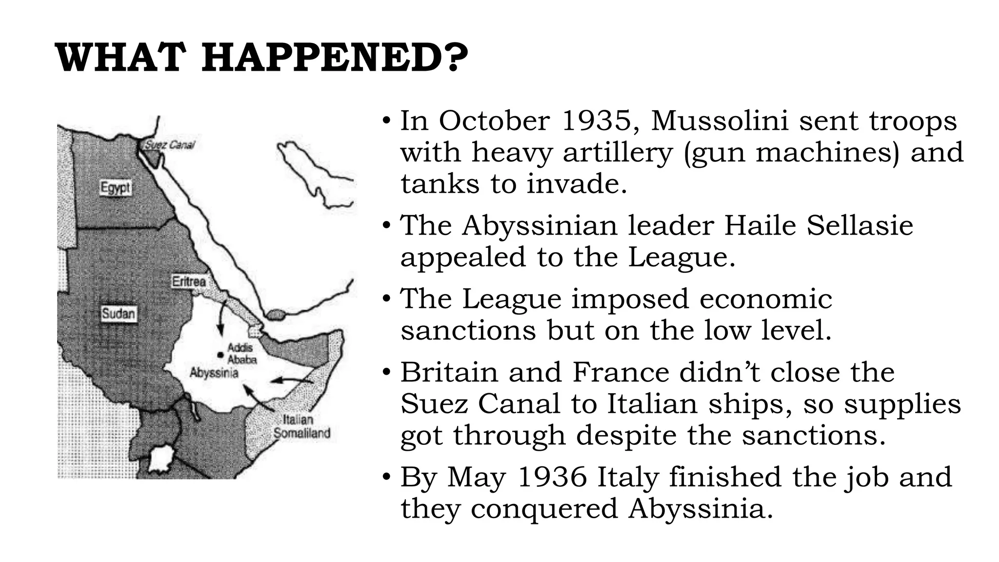 HISTORY IGCSE CONTENT - 20TH CENTURY OPTION - LEAGUE OF NATIONS ...