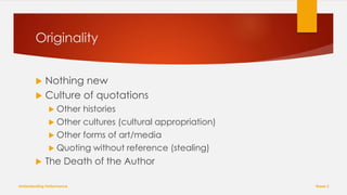 05.10.20 Understanding Performance - Postmodern Originality | PPT