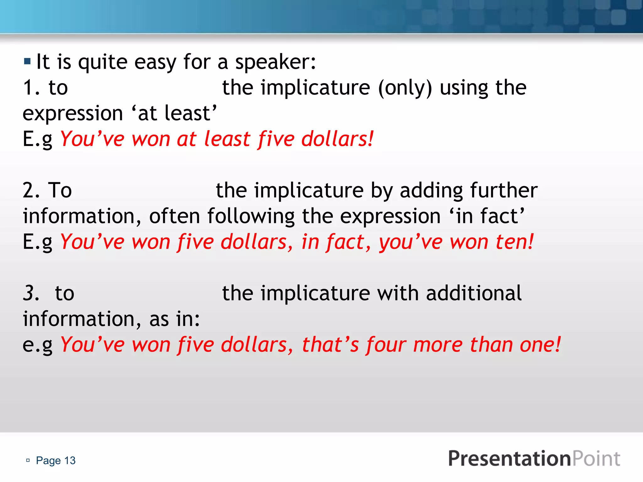 05 cooperation and implicature for students | PPTX