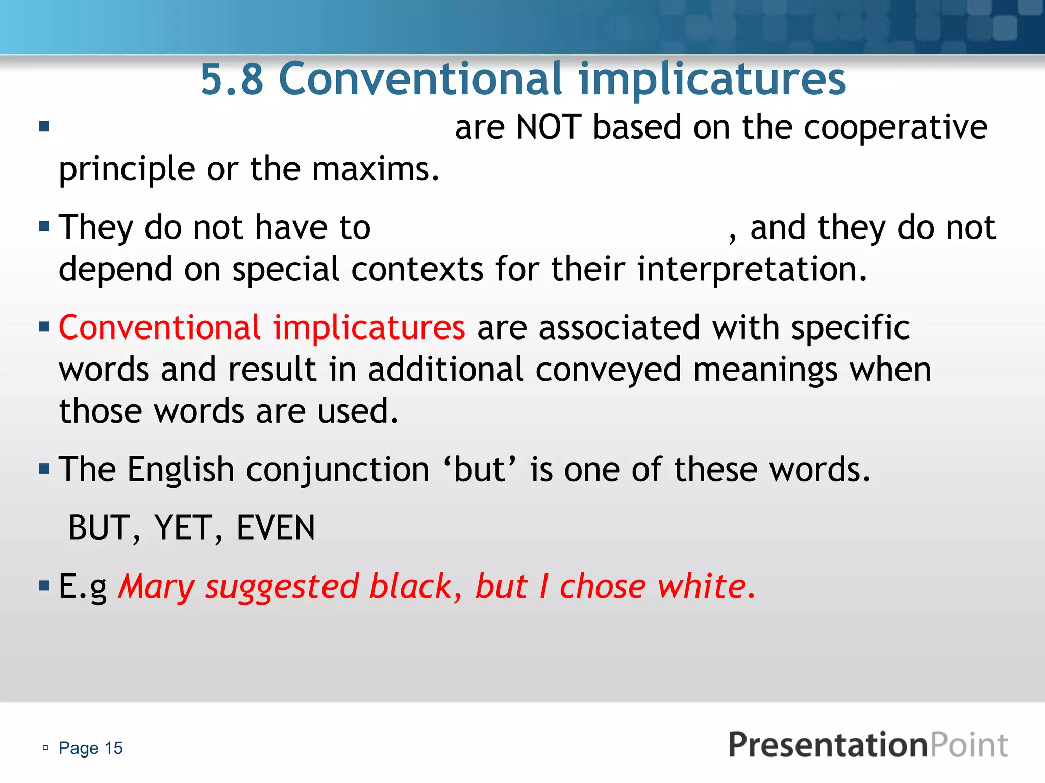 05 cooperation and implicature for students | PPTX