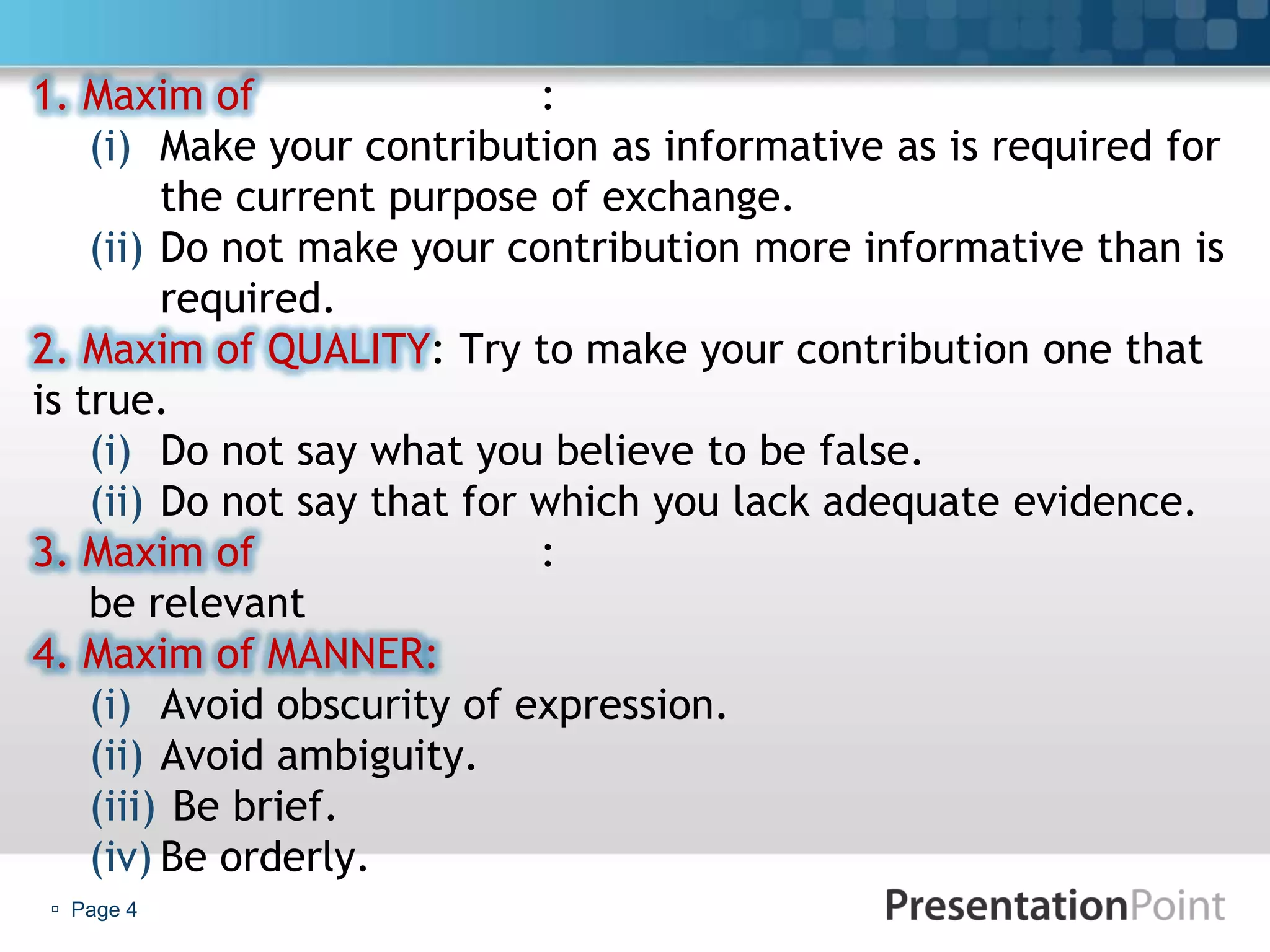 05 cooperation and implicature for students | PPTX