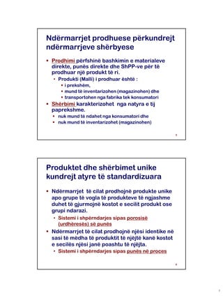 05 sistemet e përllogaritjes së kostos sistemi i punës me porosi doc | PDF