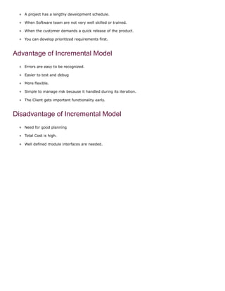 Incremental model (software engineering) | PDF